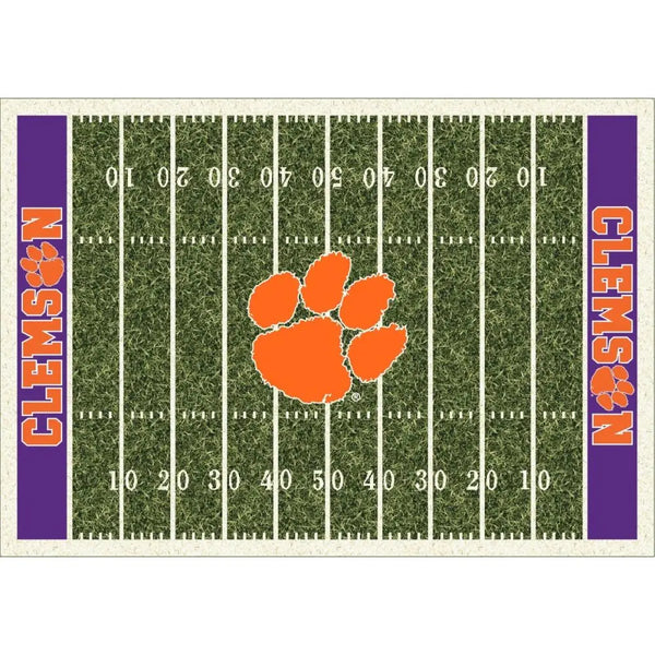 Clemson University Football Field Rug - Fan Rugs