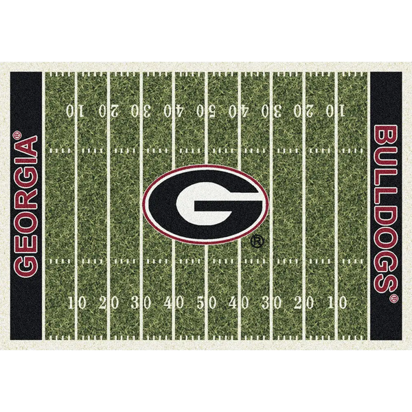 Georgia University Football Field Rug - Fan Rugs